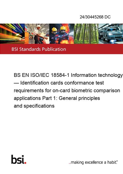 24 30445268 DC BS EN ISO IEC 18584 1 Information Technology Identification Cards Conformance