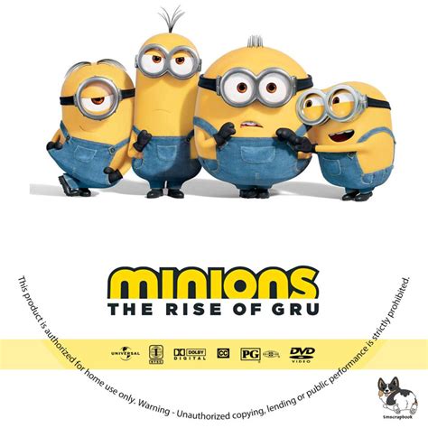 Minions The Rise Of Gru R1 Custom Dvd Label Dvdcovercom