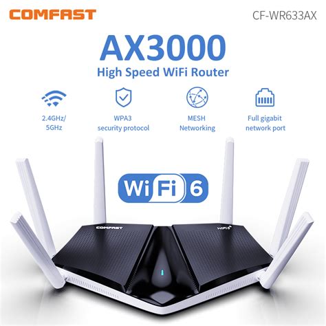 COMFAST AX WIFI GHz Mesh Wifi Router MU MIMO Full Gigabit Wi Fi Coverage Antennas