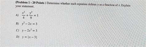 solved problem 1 20 points determine whether each