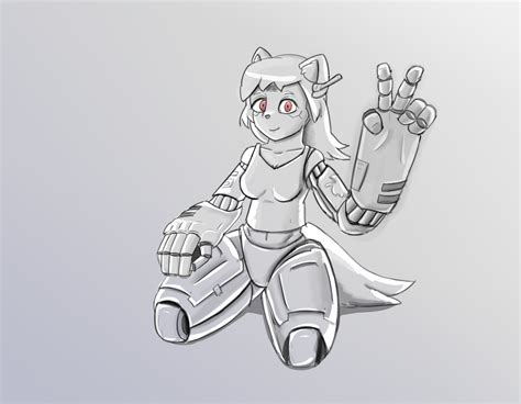 Some Furry Girl With Cyberimplants By Makc565 On Deviantart