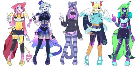 Succubus Girls Adopt Set Price By Thest4rlitoukio On Deviantart