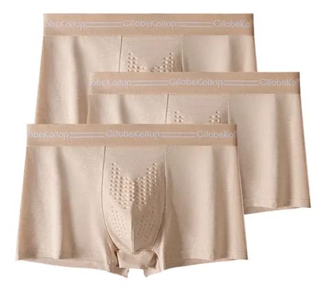 Calzoncillos Bóxer De Algodón De Color Natural Para Hombre Mercadolibre