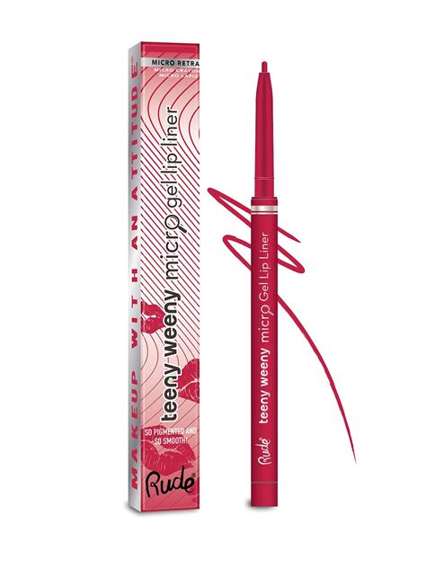 Buy Rude Cosmetics Teeny Weeny Micro Gel Lip Liner Seeing Red Lip