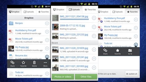 Dropbox 2 0 For Android Brings Bulk Uploading Offline Access To