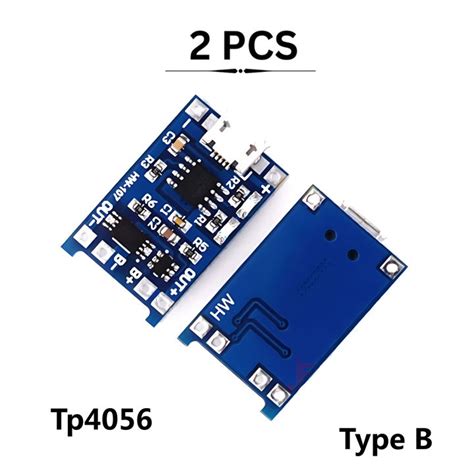 Tp4056 2pcs Lot 18650 Lithium Battery Charging Board Module Charger Modules Tp 4056 2pcs