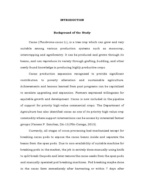 Development Of Village Type Cacao Pod Breaker With Bean Separator Pdf Cocoa Bean Belt