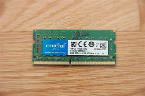 Crucial 8gb 260 Pin Ddr4 So Dimm Ddr4 3200 Pc4 25600 Laptop Memory Model Ct8g4sfs832a