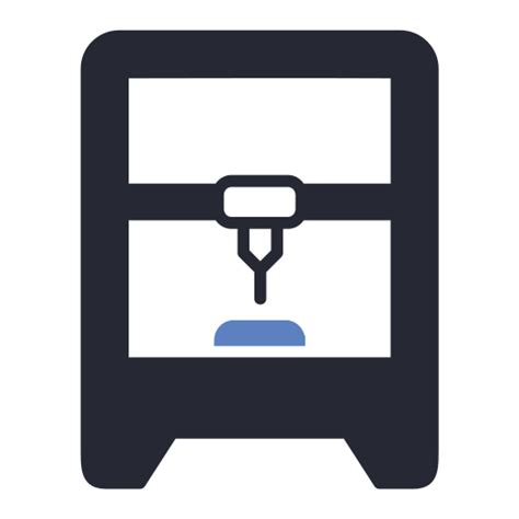3d Printer Generic Blue Icon