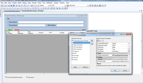 Winforms Why My Columns Dissapear How To Reorder Columns In Code In