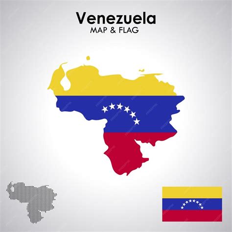 Premium Vector Venezuela Flag And Map Design Map Flag Vector File