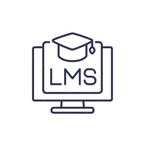Premium Vector Lms Learning Management System Line Icon