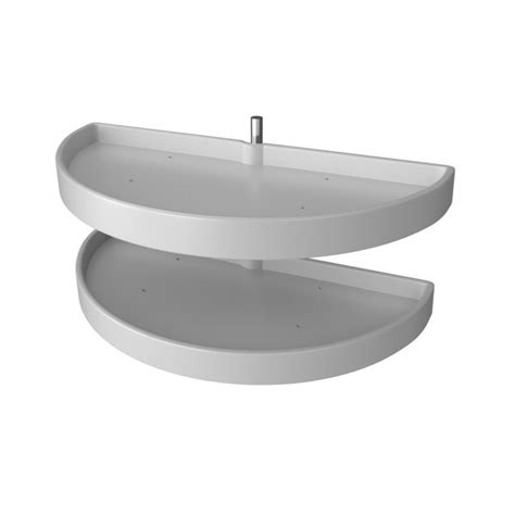 Rev A Shelf Polymer Pivot Out Half Moon 2 Shelf Organizer For Blind Corner Cabinets Wayfair