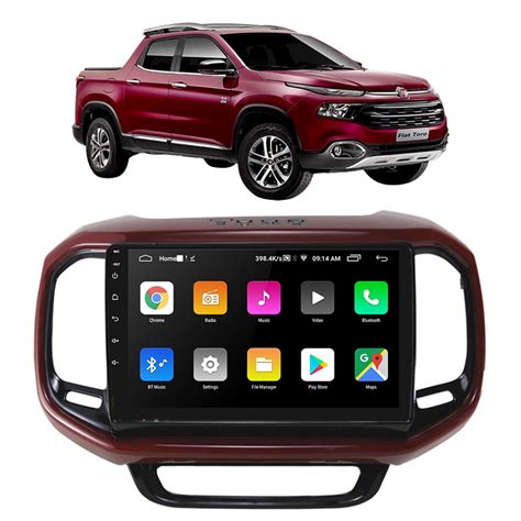 Kit Central Multimídia Android Fiat Toro 2016 2017 2018 2019 2020 2021