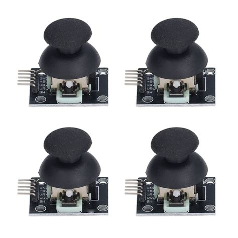 4pcs Joystick Module 5 Pin Dual Axis Button Joystick Ps2 Game Joystick