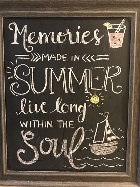 Chalkboard Art Ideas Summer