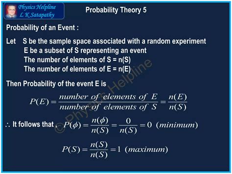 Probability Theory 5 Pptx Physics Science