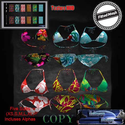 Second Life Marketplace Ud Hawaiian Bikini Demo