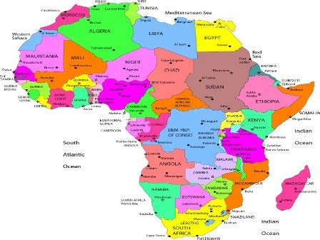 List Of All African Countries And Capitals Nigerian Informer