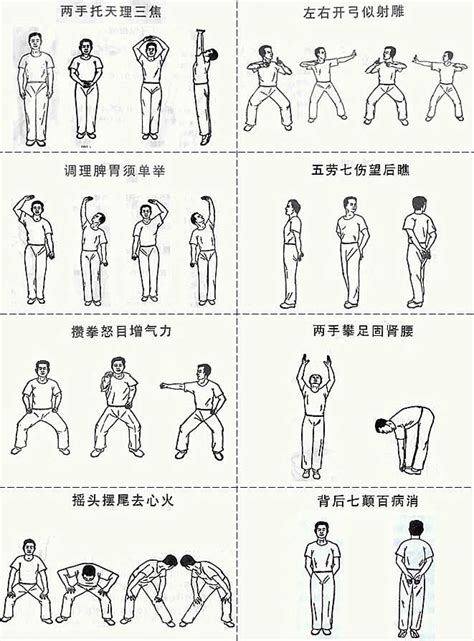 八段锦练法详解及图解 动态图库网