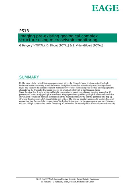 Pdf Imaging Pre Existing Geological Complex Structure Using
