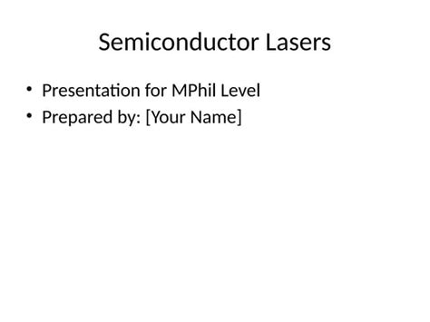 Semiconductorlaserspresentationupdatedpptx