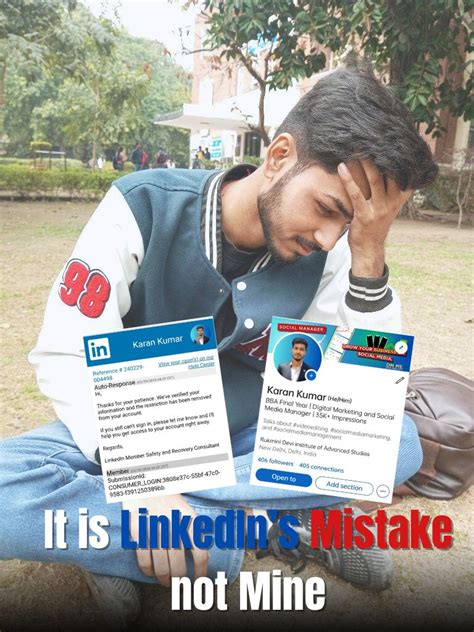 Karan Kumar On Linkedin Linkedin Broke My Consistency You Stupid Karan You Are Blaming 45