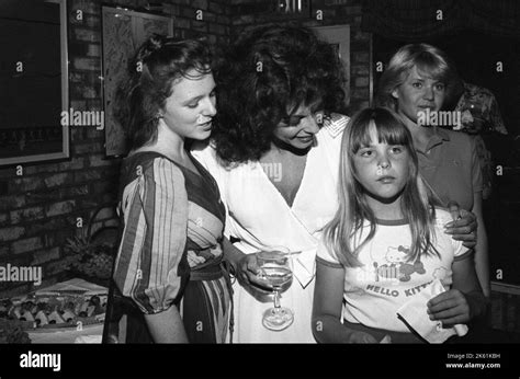 Joan Collins With Daughter Tara Newley And Niece Katyana Kass At The