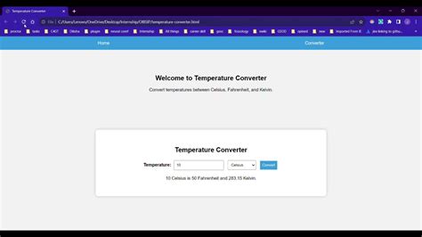 From Space To Temperature My Second Internship Triumph 🌡️ ️ Html Css Javascript And More