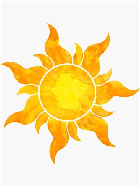 Tangled Sun Sticker For Sale By Harshbrown Redbubble