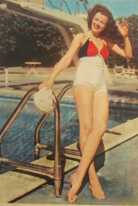 Barbara Hale Vintage Swimwear Celebrities Female Barbara