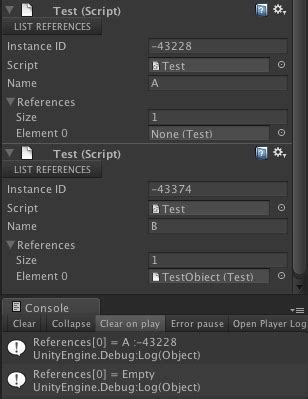 Array Of Components Is Broken When Duplicating Game Object Unity