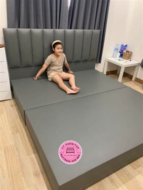 🛌เตียงนอน 6 ฟุต เตียงเบาะ ดีไซน์สวยหรู ️คุณภาพดีแข็งแรงทนทาน สินค้าตรงปก💯 📌สินค้าพร้อมจัดส่ง