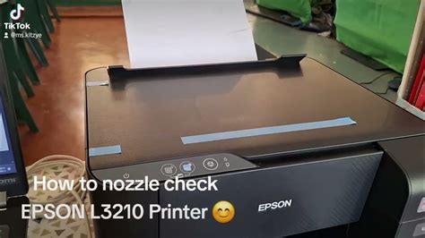 How To Nozzle Check Epson L3210 Printer Youtube
