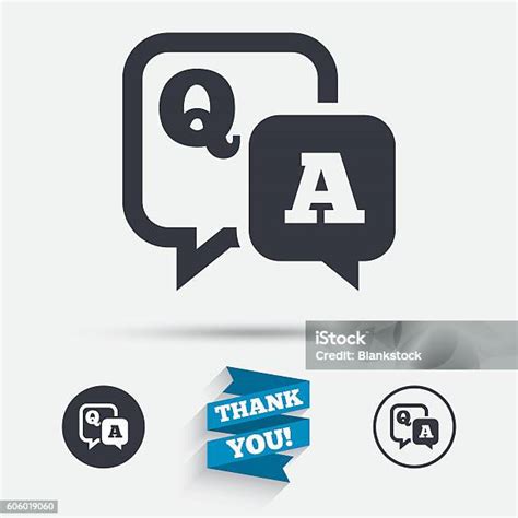 질문 답변 팻말 아이콘크기 Q A 기호까지 감사합니다에 대한 스톡 벡터 아트 및 기타 이미지 감사합니다 질의응답 0명 Istock