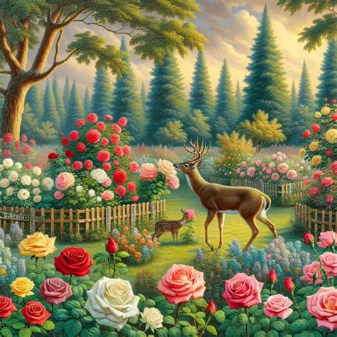 Protecting Roses From Deer Browsing Flowers And Plants