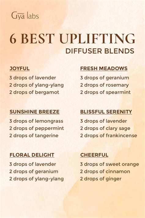 6 Best Uplifting Diffuser Blends