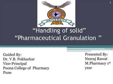 Granulation Process And Types Of Granulators Ppt
