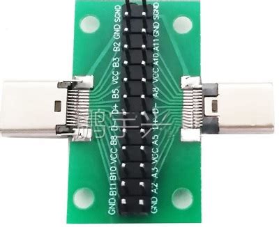 Type C Male To Type C Female Usb 31 To 24pins Breakout Test Board
