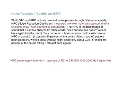 PPT Noise Reduction Coefficient NRC PowerPoint Presentation Free Download ID 2606465