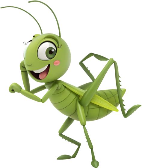 Friendly Grasshopper Insect With Big Eyes 58056676 Png