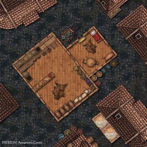 General Store Map For Fantasy Rpgs