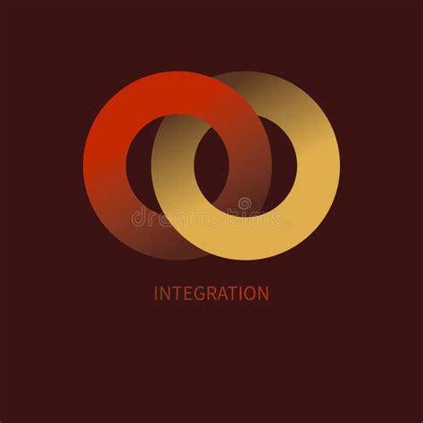 Integration Interaction Sign Stock Vector Illustration Of