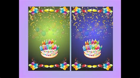 Coreldraw X7 Tutorial Birthday Background In Vector By Graphics Designs Youtube