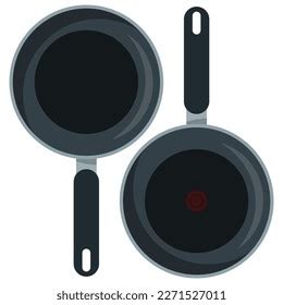 Black Empty Frying Pan Indicator Stock Vector Royalty Free Shutterstock