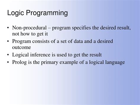 Ppt Declarative Languages Powerpoint Presentation Free Download Id