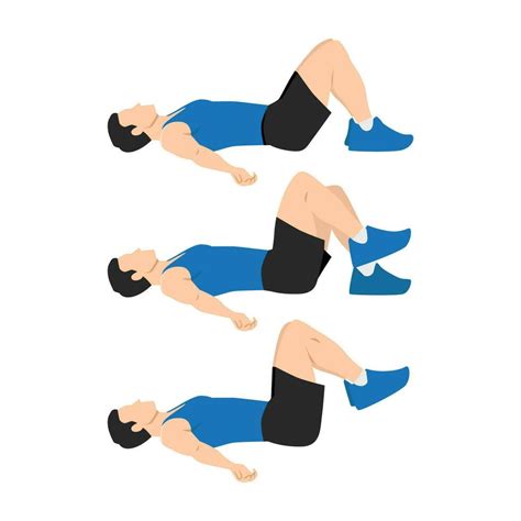 Man Doing Pelvic Tilt With Marching Exercise 24792805 Vector Art At Vecteezy
