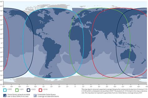 Iridium Coverage Maps Global Satellite