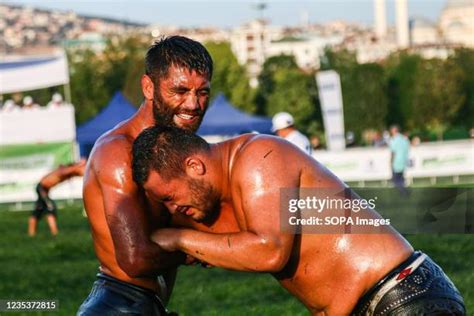 Oil Wrestling Photos And Premium High Res Pictures Getty Images