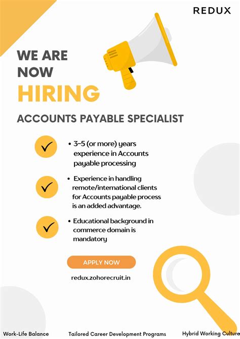 Redux On Linkedin Redux Is Hiring Accounts Payable Specialist Check